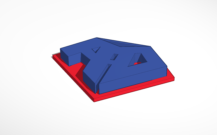 3D design AID class Logo design Final | Tinkercad