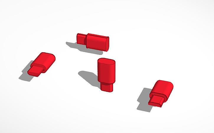 3D design Micro USB-B Port - Tinkercad