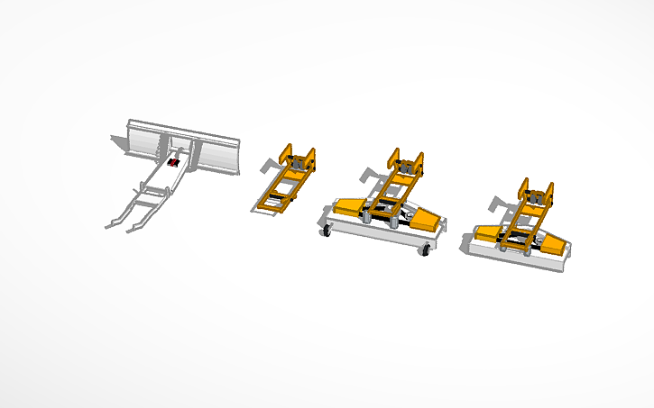 3D design IH Cub Cadet Narrow frame attachments - Tinkercad