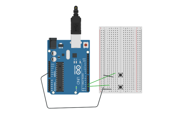 Circuit Design Counting To 10 With Arduino Library Tinkercad 