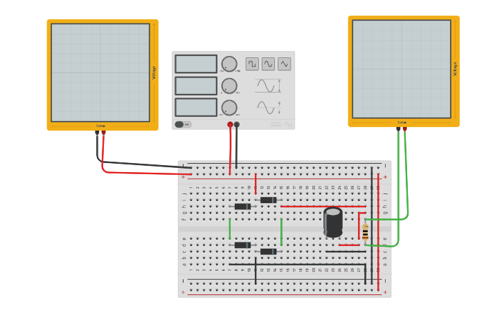 Circuit design ONDA COMPLETA - Tinkercad