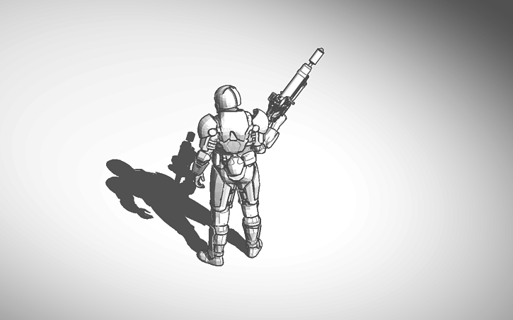 3D design Fallout character - Tinkercad