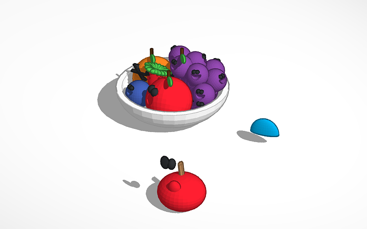 3D design fruit bakje | Tinkercad