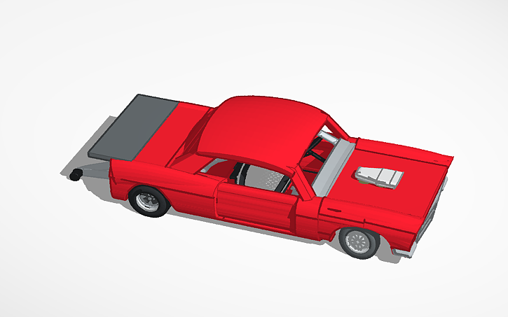 3D design drag car - Tinkercad