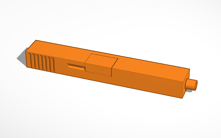 3D design Glock-19 Slide - Tinkercad