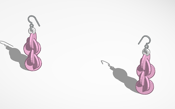 3D design Earings - Tinkercad