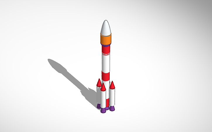 3D design The PSLV Launcher - Tinkercad
