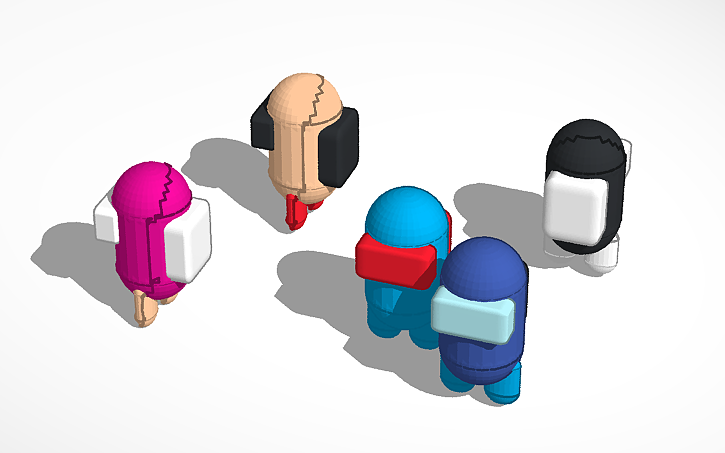 3D design amongus | Tinkercad