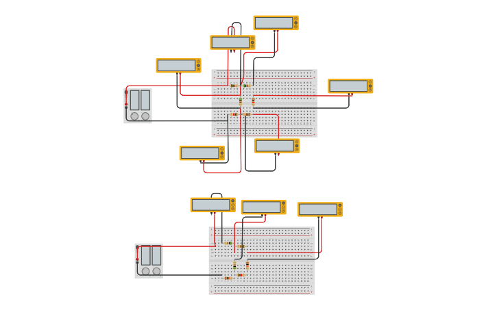 Circuit design Series-Parallel Circuit - Tinkercad