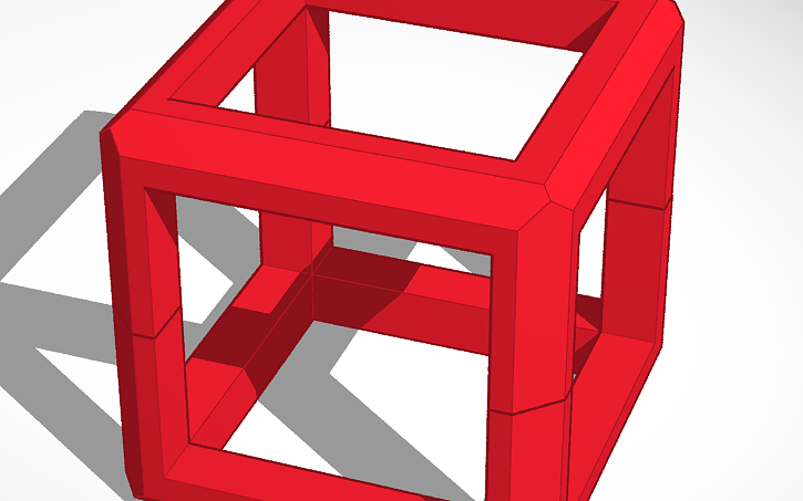 3D design Beveled Open Box - Tinkercad