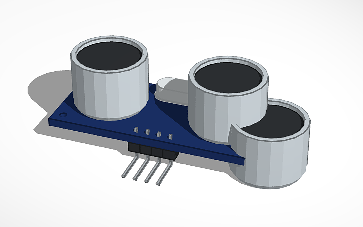 3d Design Hc Sr04 Ultrasonic Sensor Tinkercad