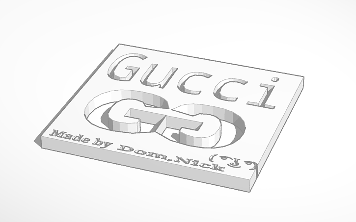 3D design gucci logo | Tinkercad