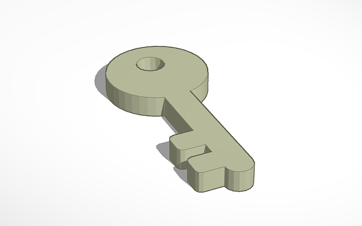 3D design clef essentiel | Tinkercad