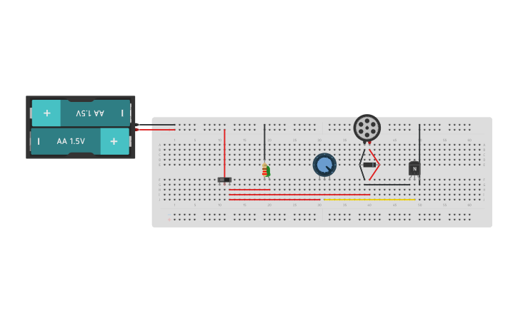 Circuit design Simple Variable Motor Controller w/LED power - Tinkercad