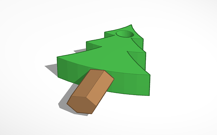 3D design Christmas Tree Ornament - Tinkercad