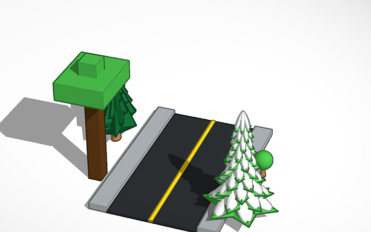 3D design Estrada para o porto - Tinkercad