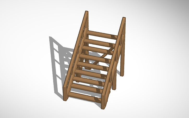 3D design Stair Resource - Tinkercad