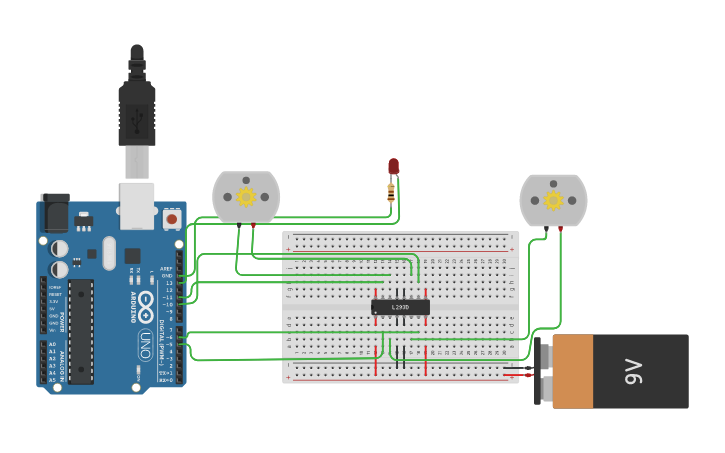 Circuit design Differential_Driver_Model - Tinkercad