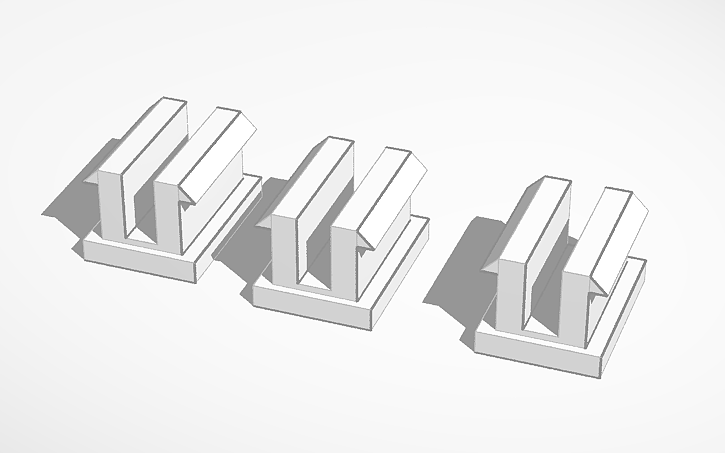 3D design Infra Red sensor holder pins - Tinkercad