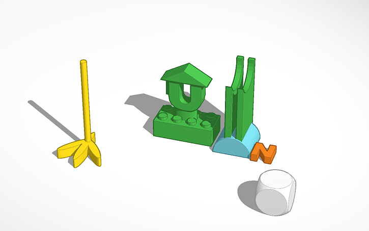 3D design UCode Logo Lego Brick | Tinkercad