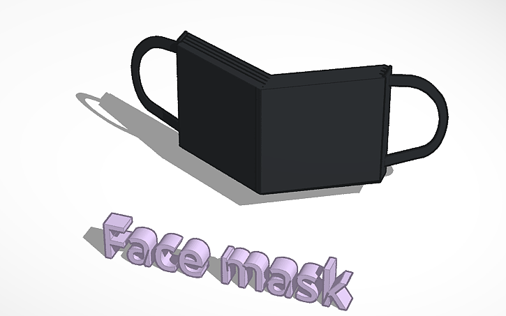 3D design My face mask - Tinkercad