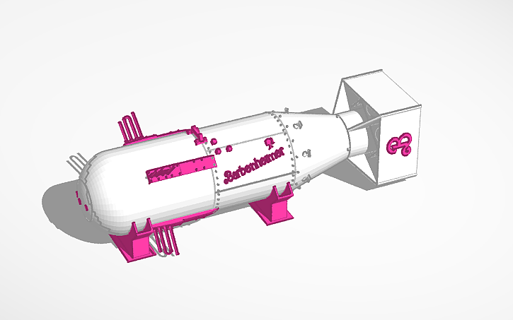 3D design Barbenheimer Little Boy - Tinkercad