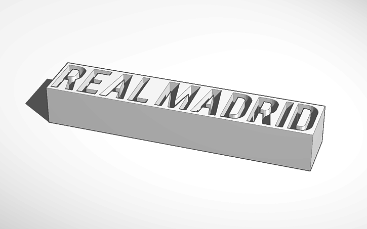 3D design REAL MADRID - Tinkercad