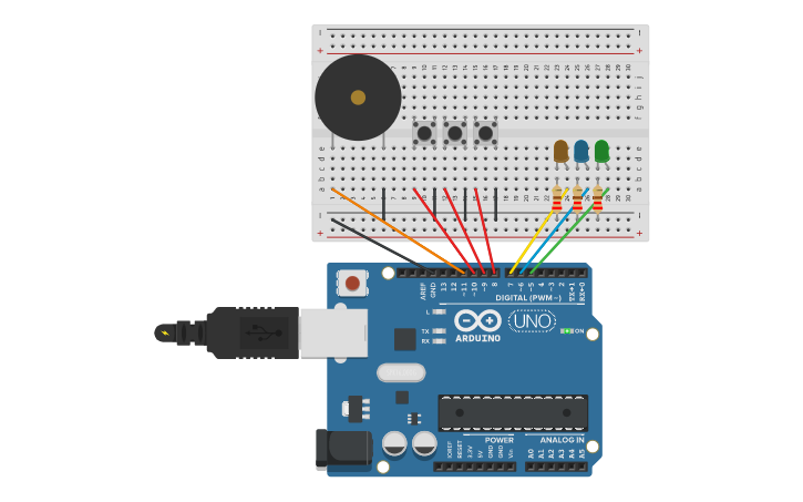 Circuit Design Simon Says Game 2 1 Tinkercad