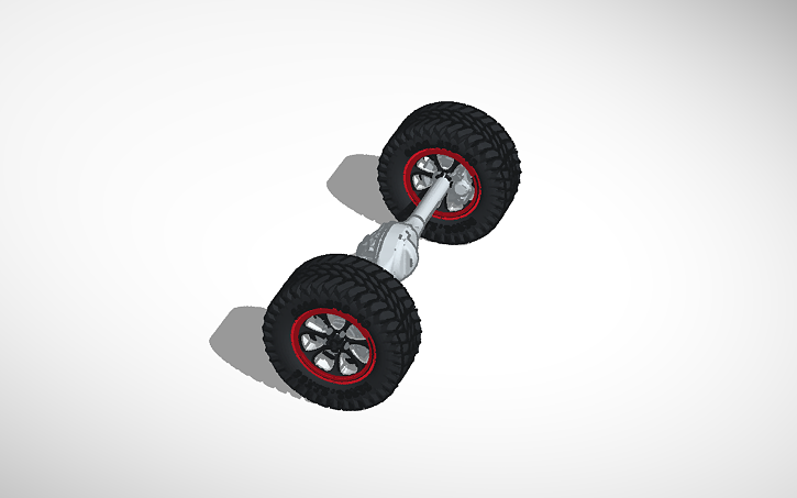 3D design jeep axle - Tinkercad