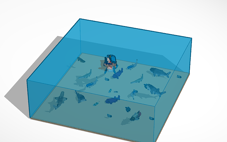 3D design mosasaurus model - Tinkercad