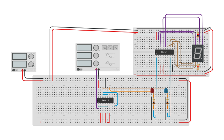 Circuit Design 2 Bit Synchronous Up Counter Tinkercad