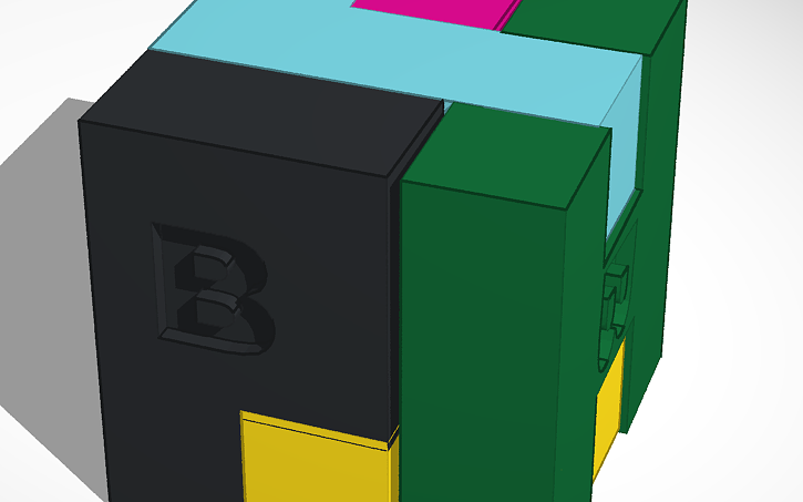 3D design Puzzle cube briii - Tinkercad