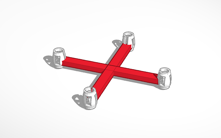 3D design 96% of 4-Axis Frame Template | Tinkercad