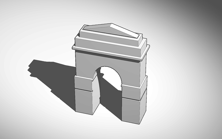 3D design Arch - Tinkercad