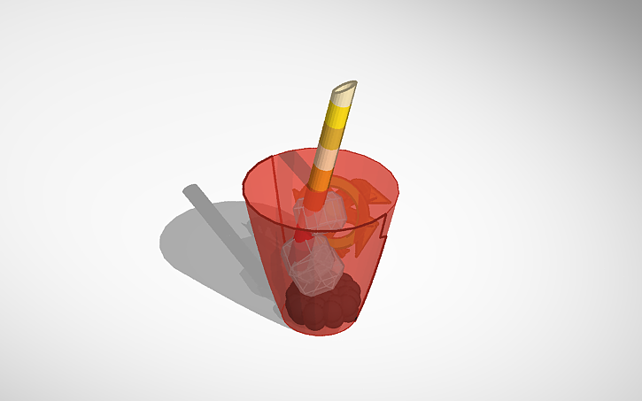 3D design Hunger Games Catching Fire boba tea - Tinkercad