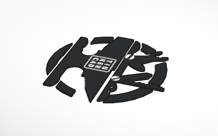 3D design HACKSMITH logo - Tinkercad