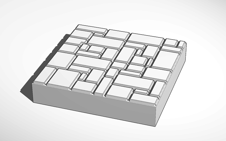 3D design OpenForge Fieldstone Floor - Tinkercad