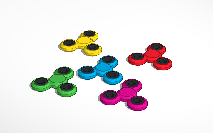 3D design Fidget Spinner - Tinkercad
