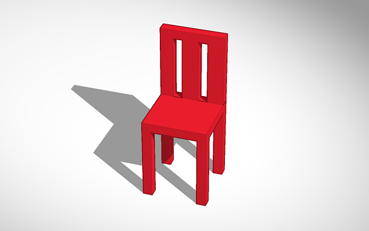 3D design chair - Tinkercad