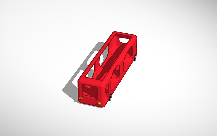 3D design tourist bus | Tinkercad