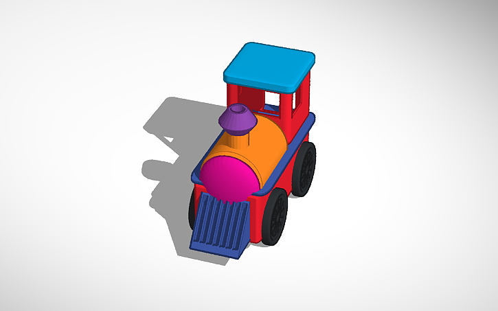 3D design Toy Train. WalBrick | Tinkercad