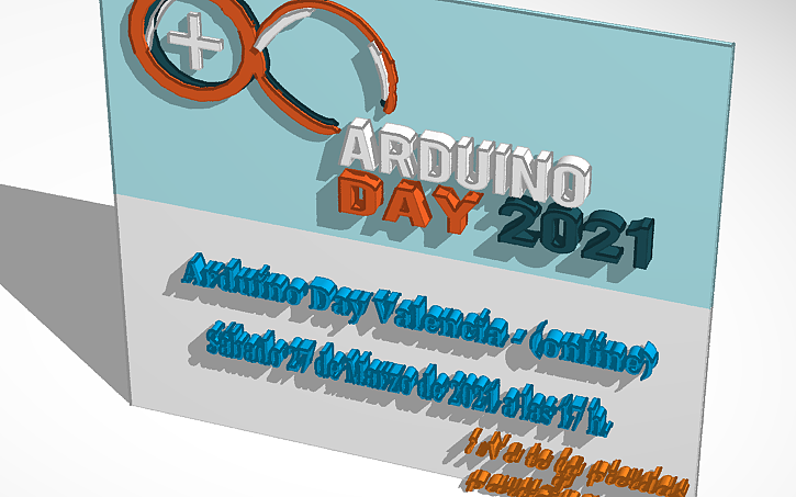 3D design Arduino Day 2021 | Tinkercad