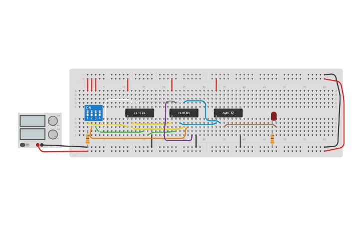 Circuit design Circuito de Examen 2 parcial | Tinkercad