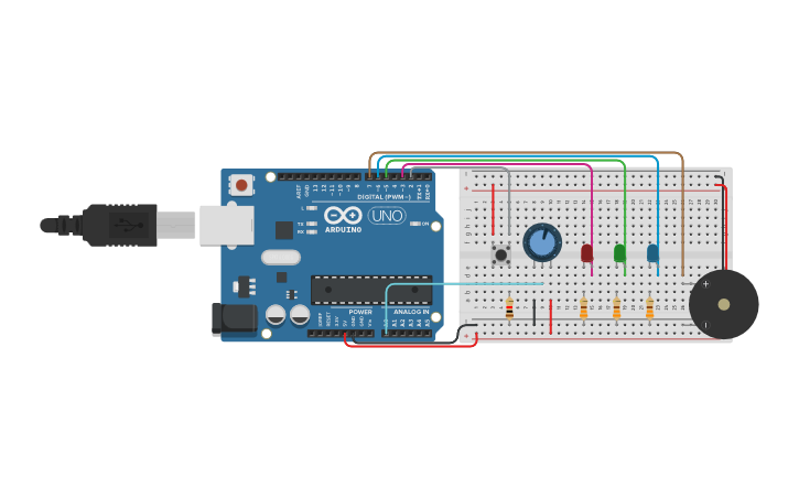 Circuit design Missão 02 - 2025 - Tinkercad