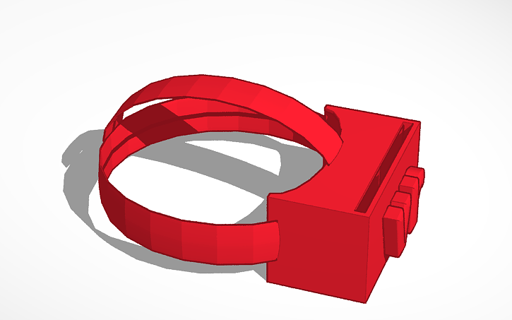 3D design Samsung on 5 vr headset - Tinkercad