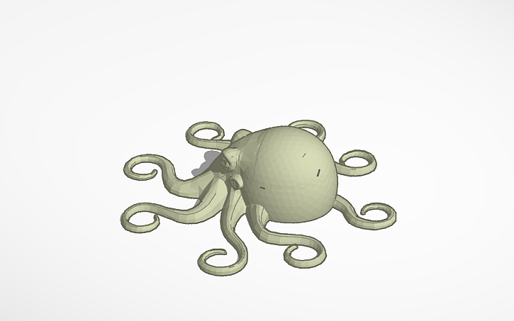 3D design octopus - Tinkercad