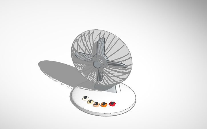 3D design fan - Tinkercad