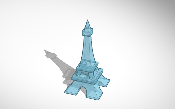 3D design Eiffel Tower | Tinkercad