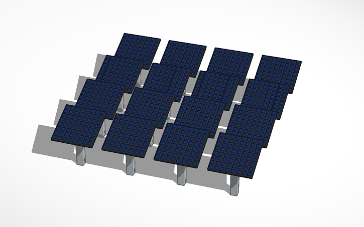3D design Solar Pannel - Tinkercad