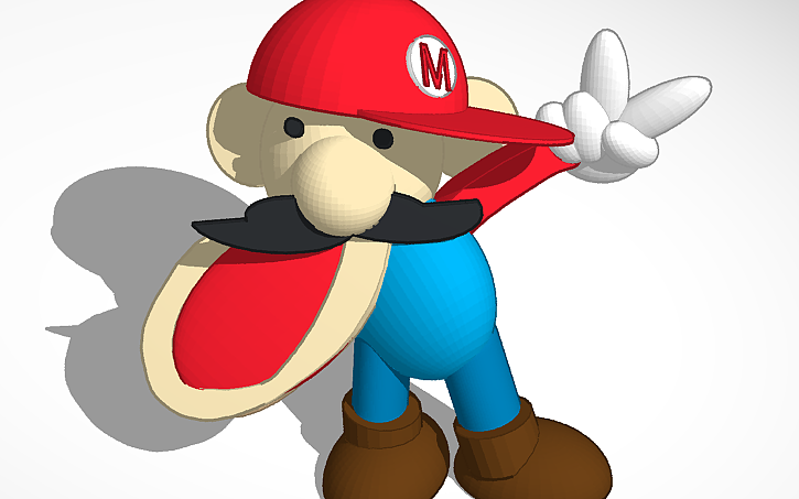 3D design Diagonal Mario [UPDATED] | Tinkercad